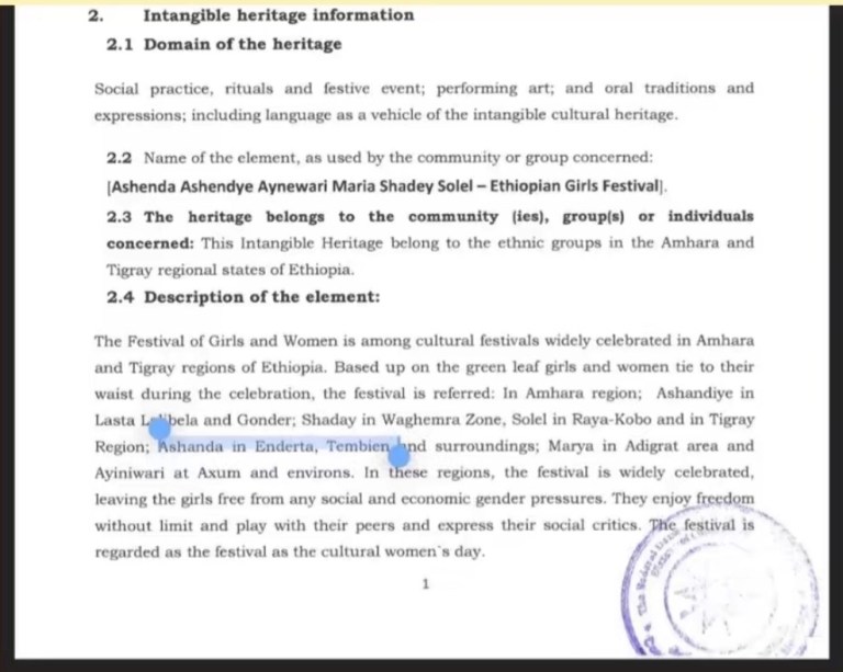 Ashenda, a historical Amhara festival. – Amhara Archive